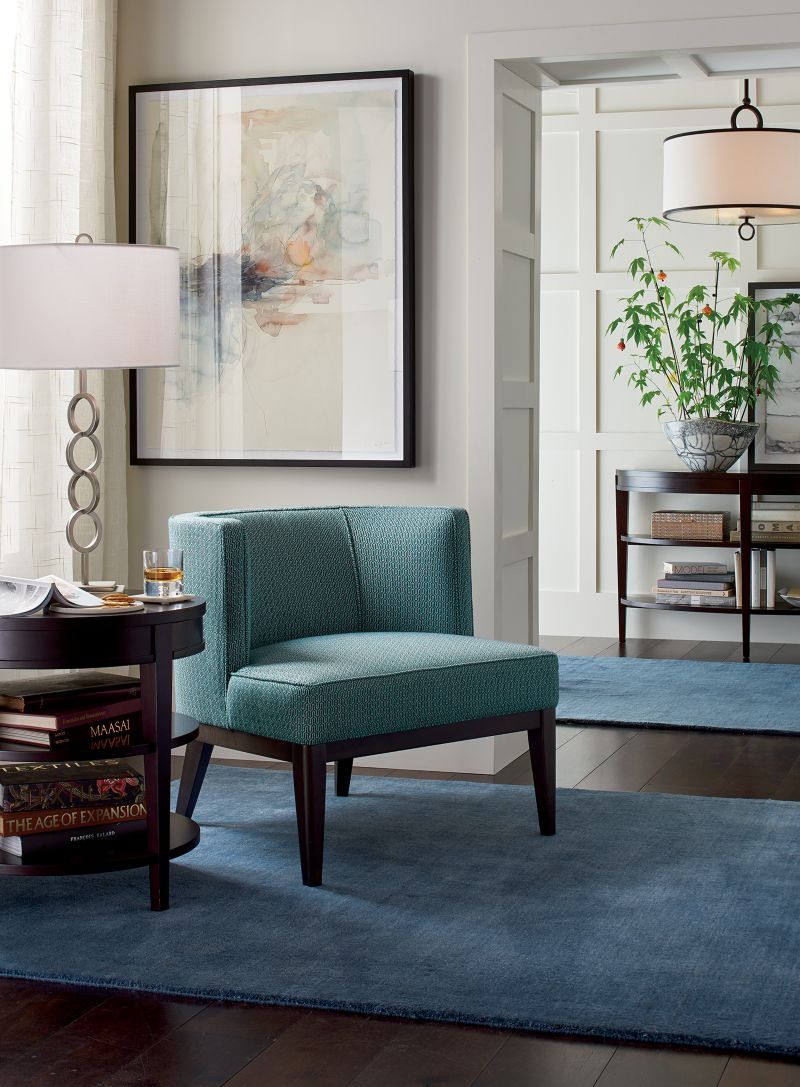 Baxter Blue Wool Area Rug 9'x12' | Crate & Barrel