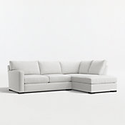 Axis Classic 2-Piece Bench Sectional Sofa with Chaise Lounge + Reviews | Crate & Barrel