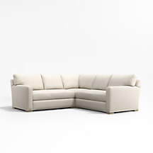 Axis 3-Piece Corner Bench Sectional Sofa + Reviews | Crate & Barrel