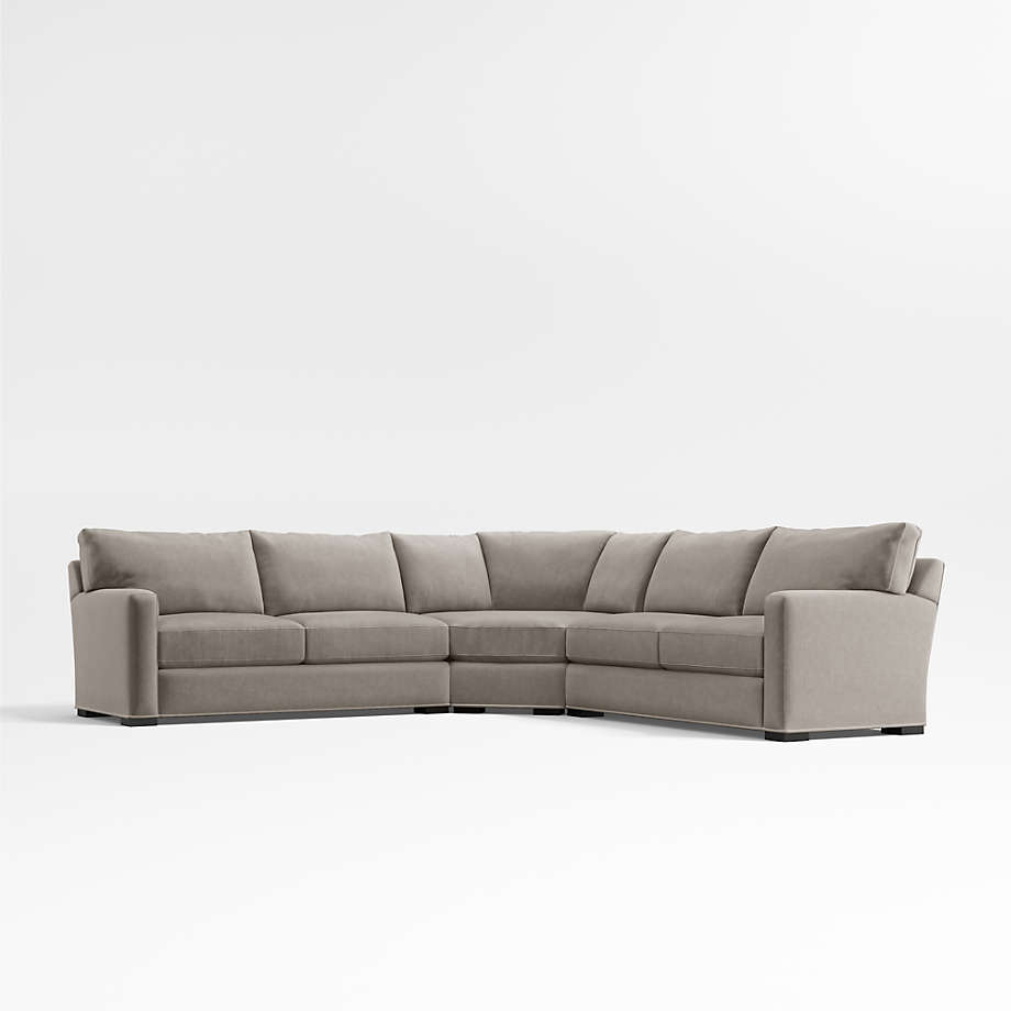 Axis Classic 3-Piece Wedge Sectional Sofa + Reviews | Crate & Barrel