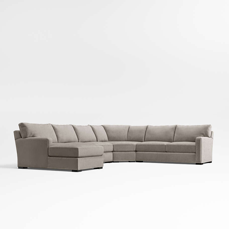 Axis Classic 4-Piece Wedge Sectional Sofa with Chaise + Reviews | Crate & Barrel
