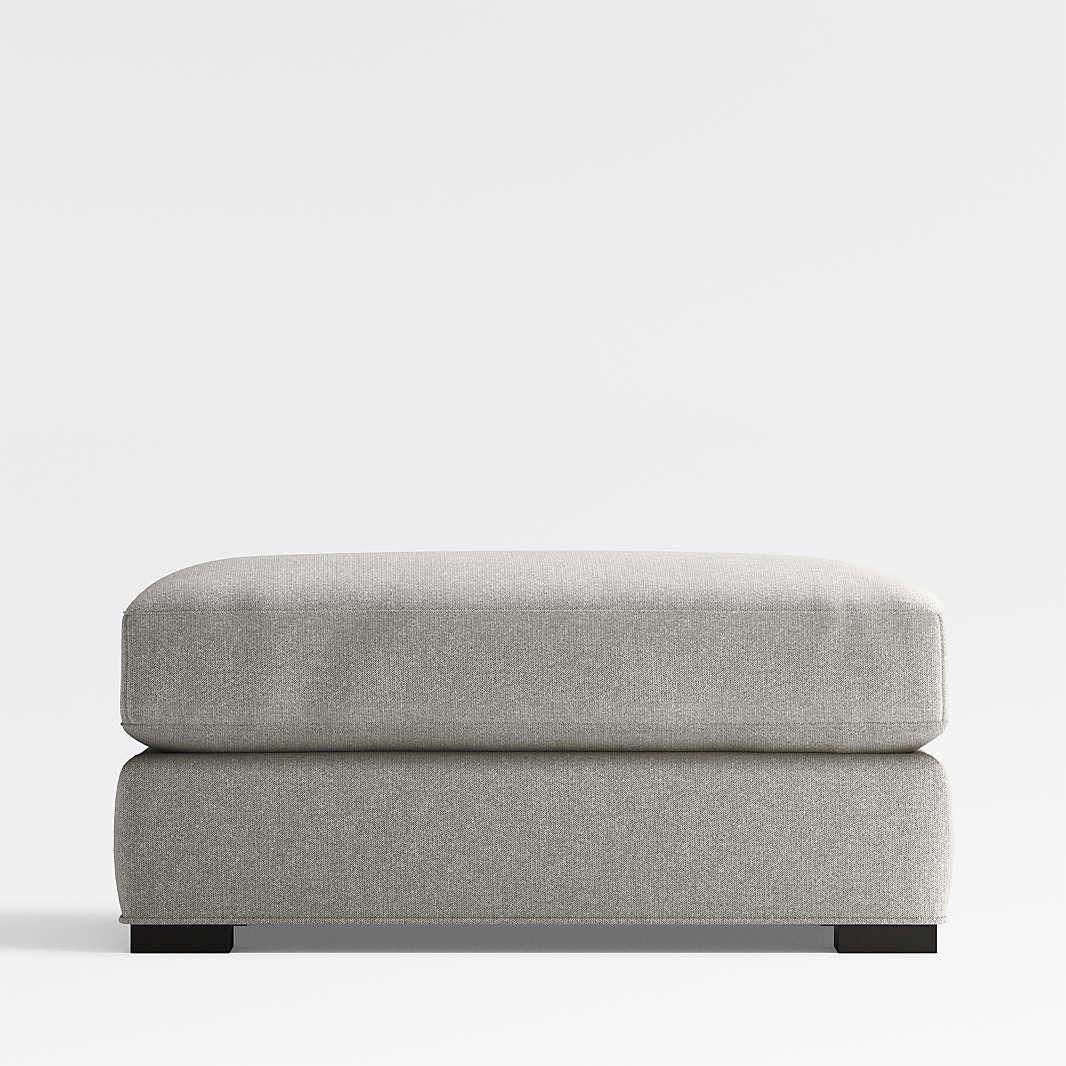 Brown Ottomans | Crate & Barrel