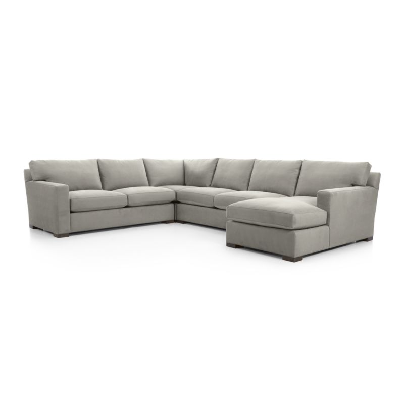 Axis 4-Piece Sectional Sofa + Reviews | Crate & Barrel