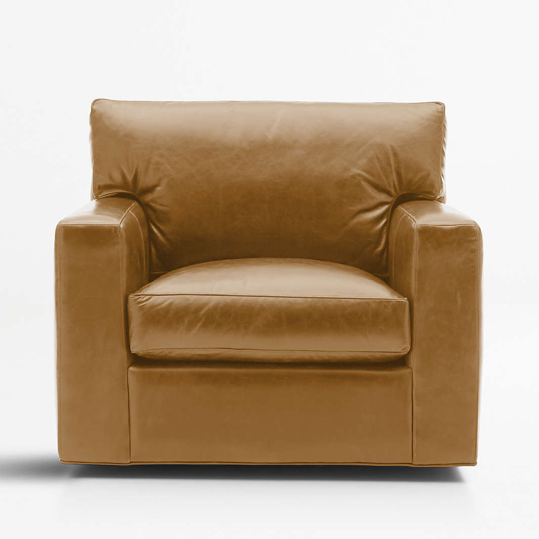 Leather Swivel Chairs for the Home | Crate & Barrel