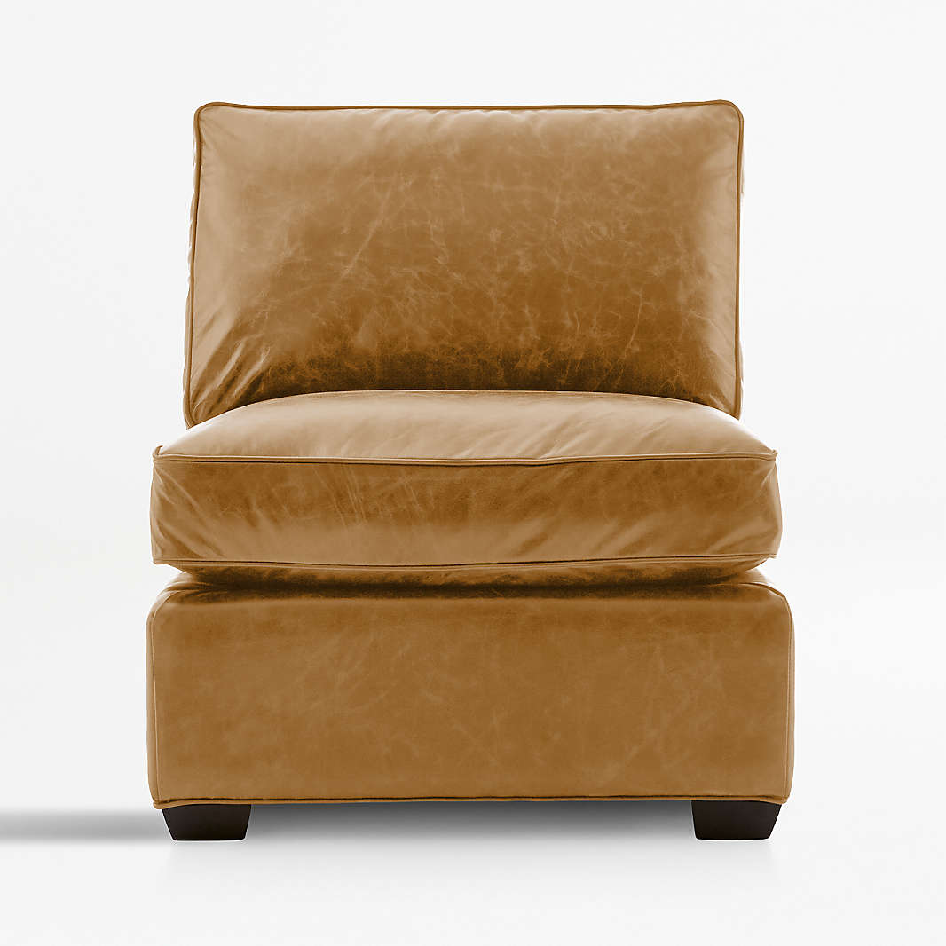 Armless Leather Chairs | Crate & Barrel