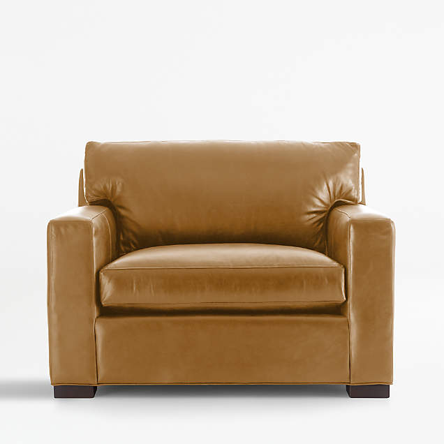 Axis 40" Leather Swivel Chair + Reviews | Crate & Barrel Canada