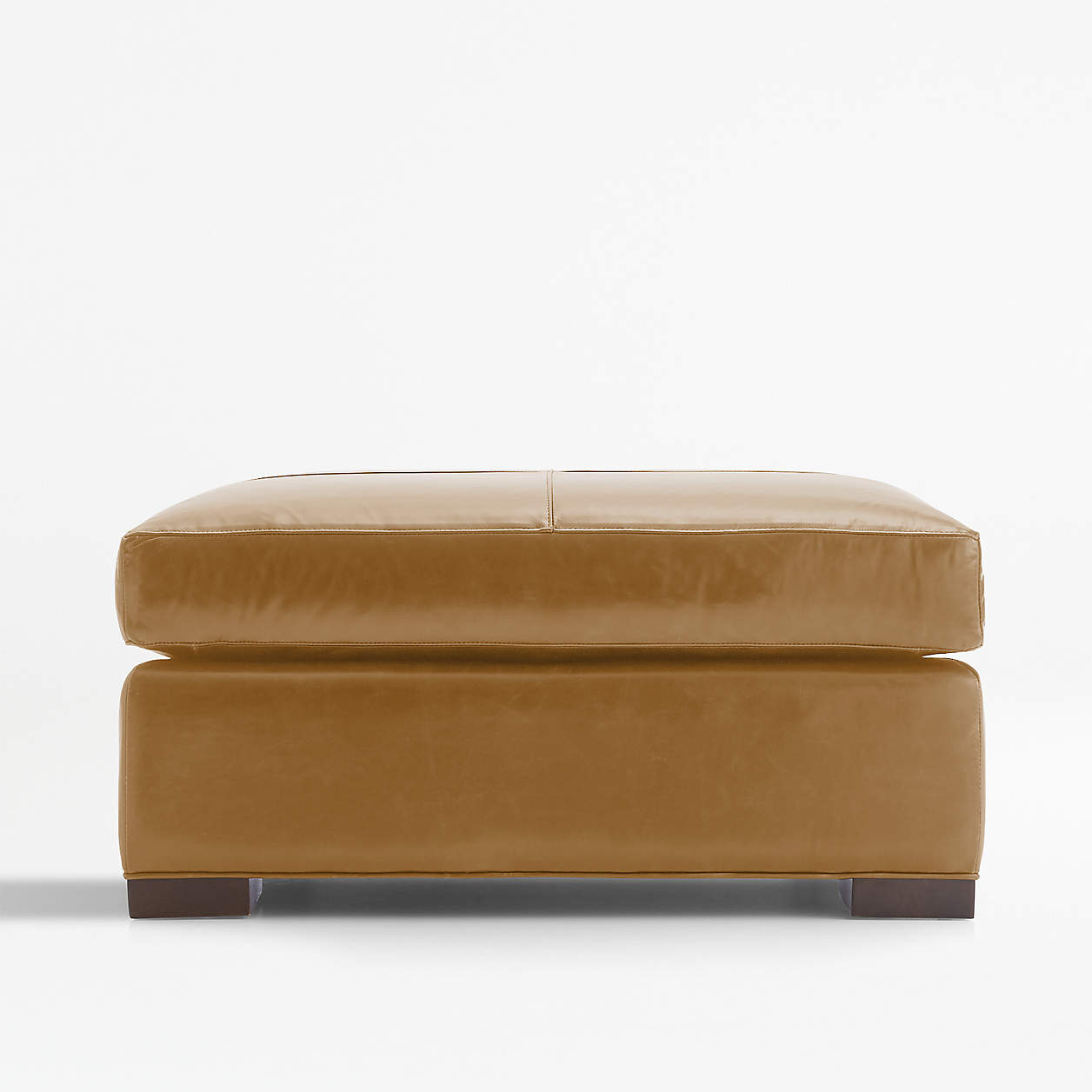 Axis Leather Square Cocktail Ottoman Reviews Crate And Barrel
