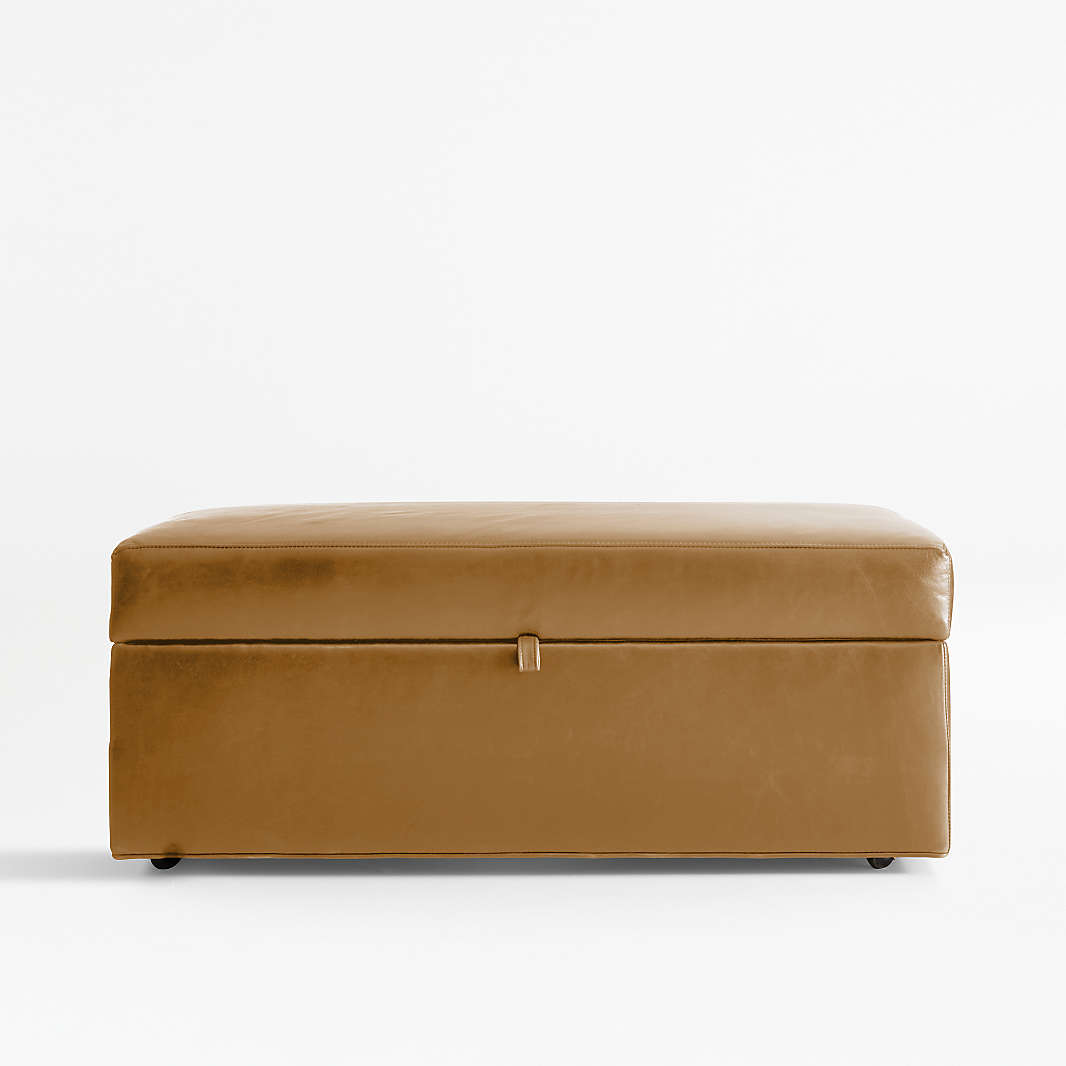 Leather Ottoman | Crate & Barrel