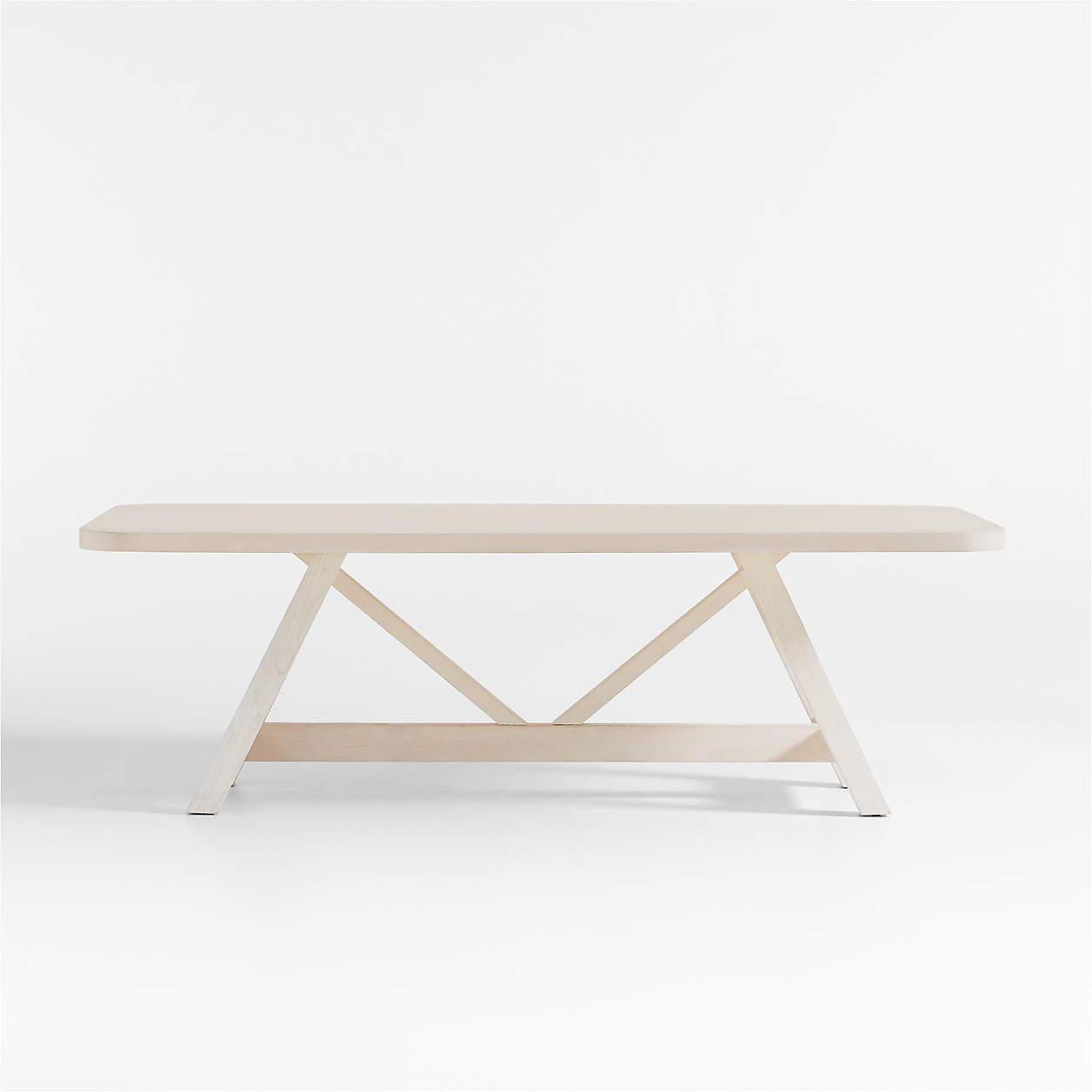 Aya 94" Whitewash Wood Dining Table by Leanne Ford | Crate & Barrel
