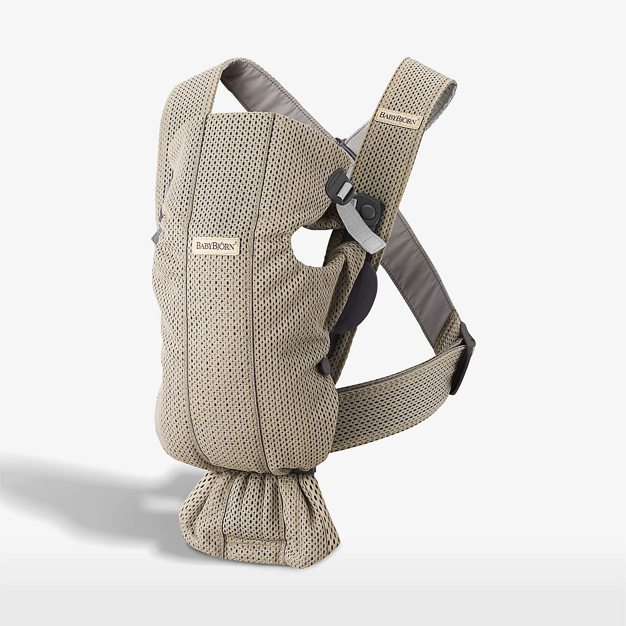 BABY BJÖRN Mini 3D Mesh Beige Grey Baby Carrier + Reviews | Crate ...