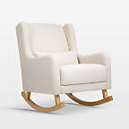 Babyletto Kai Natural Performance Nursery Rocking Chair with Wood Legs ...
