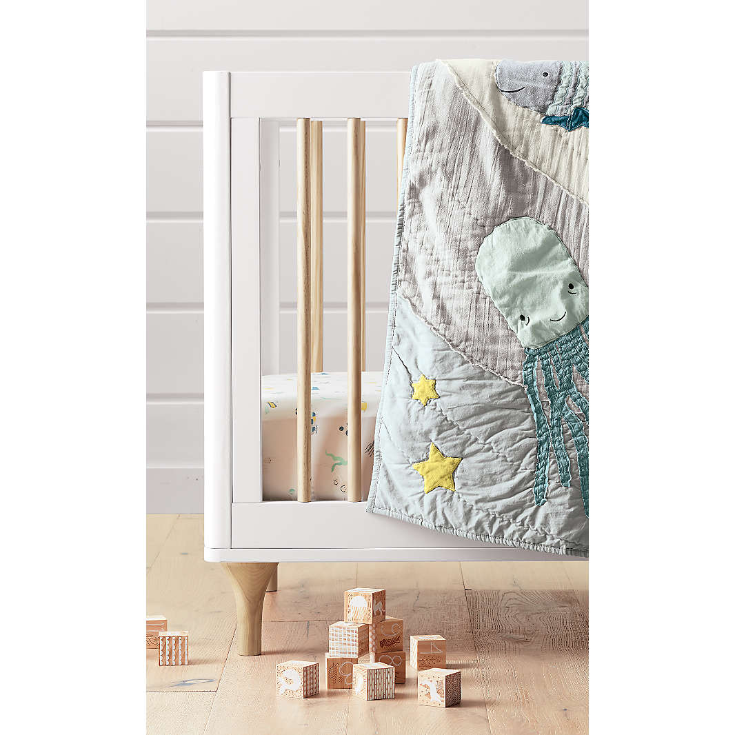 White and Gold Themed Baby Nursery | Crate & Kids