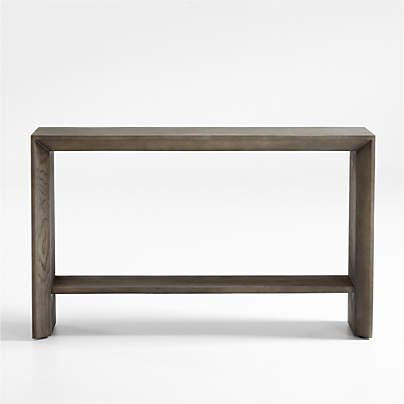 Nash Natural Wood Console Table with Shelf | Crate & Barrel