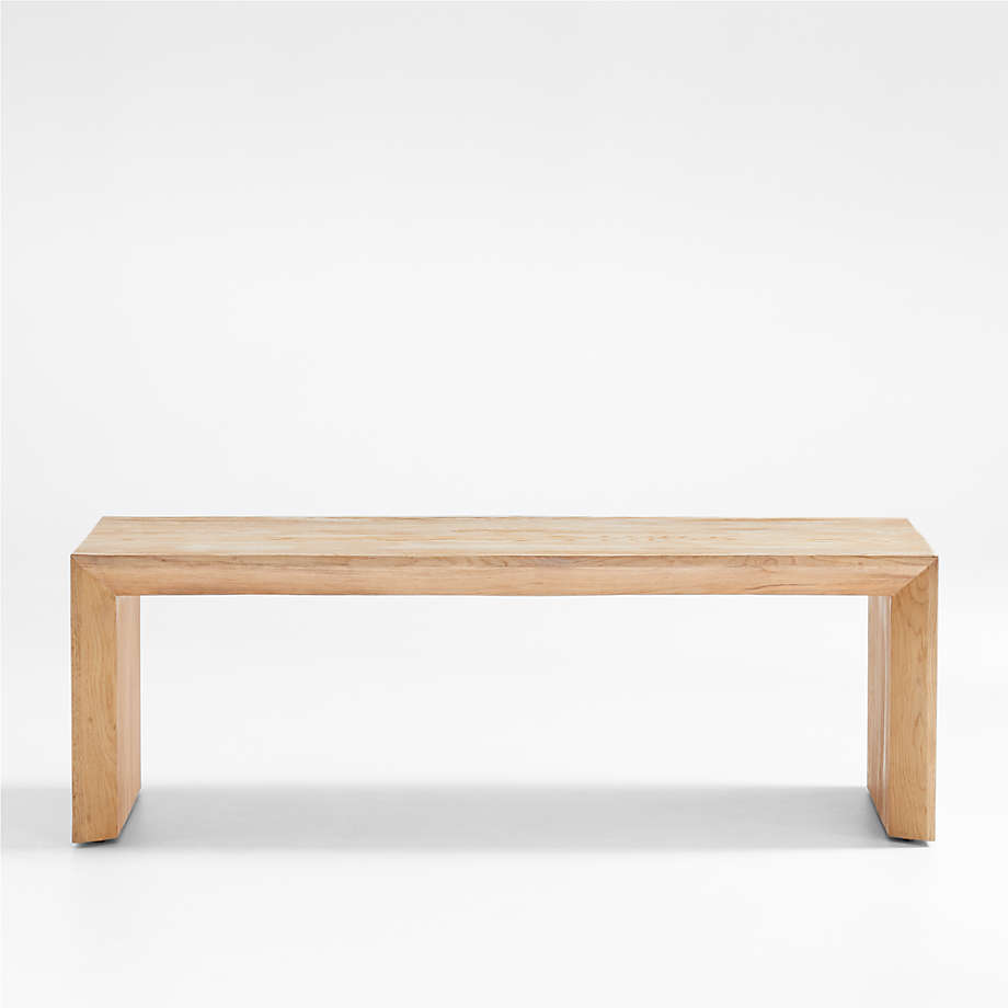Baja Natural Oak Wood 54" Rectangular Coffee Table + Reviews | Crate ...