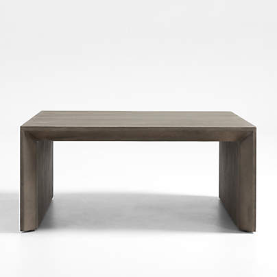 Shinola Utility Square Oak Coffee Table + Reviews | Crate & Barrel