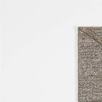 Vaughn Performance Wool-Blend Handwoven Charcoal Grey Area Rug 8'x10 ...