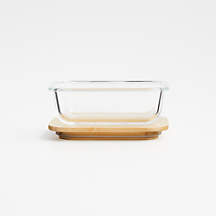 1-Cup Rectangular Glass Storage Container with Bamboo Lid + Reviews ...