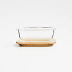1-Cup Rectangular Glass Storage Container with Bamboo Lid + Reviews ...