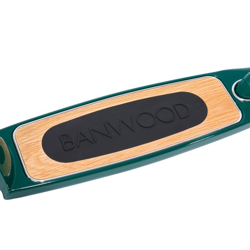 Banwood Green 3-Wheel Kids Scooter with Basket | Crate & Kids