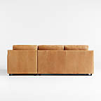 Barrett II Leather 2-Piece Chaise Sectional Sofa + Reviews | Crate & Barrel
