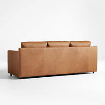 Barrett II Leather 3 Seat Sofa + Reviews | Crate & Barrel