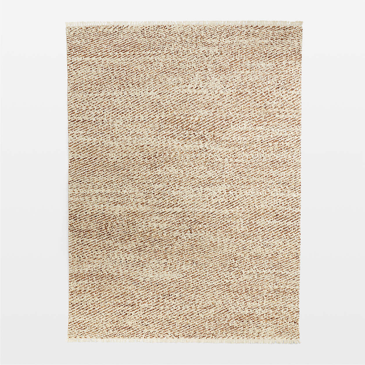 Basel Wool Hand-Knotted Beige Area Rug 10'x14' | Crate & Barrel