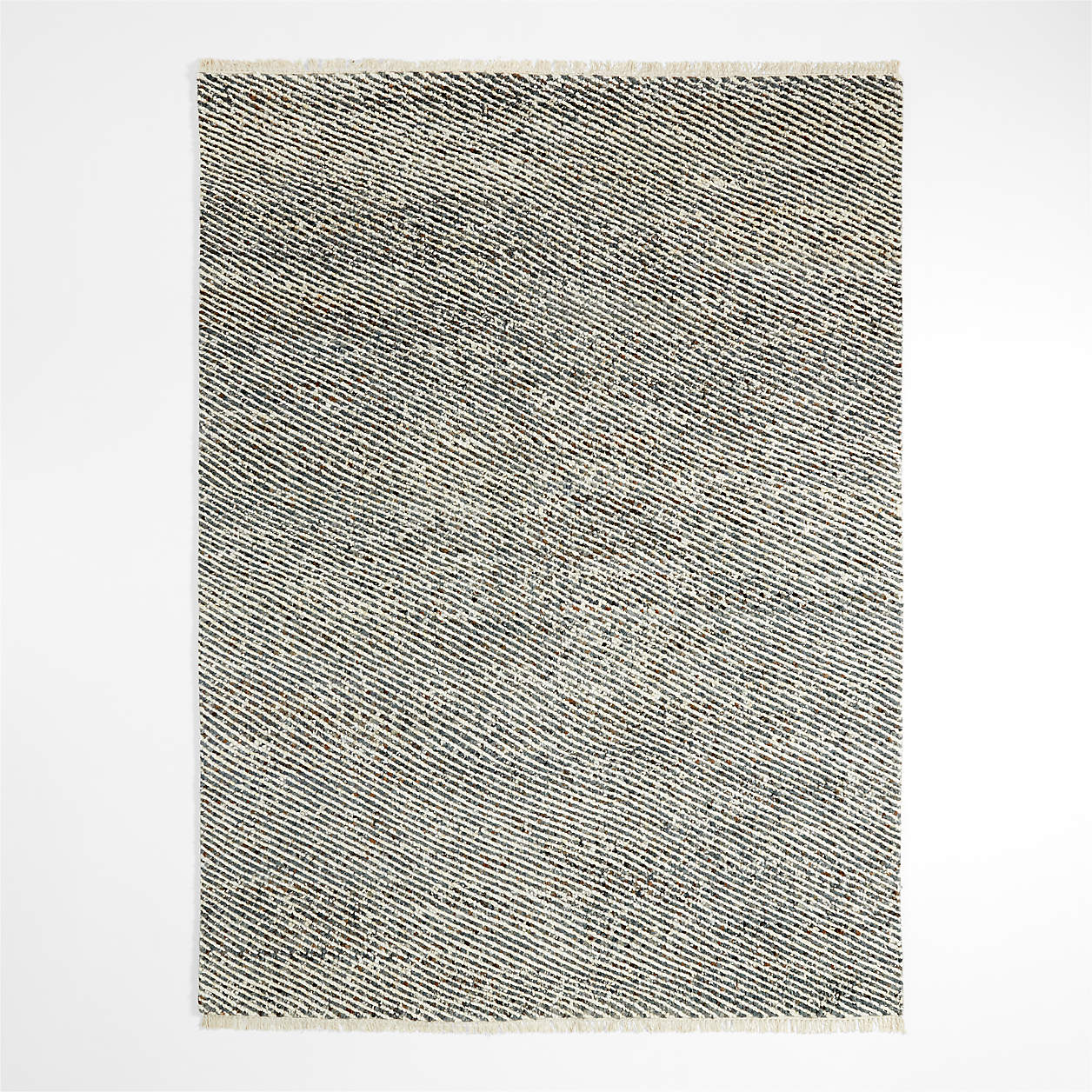 Basel Wool Hand-Knotted Blue and Sage Green Area Rug 9'x12' | Crate ...
