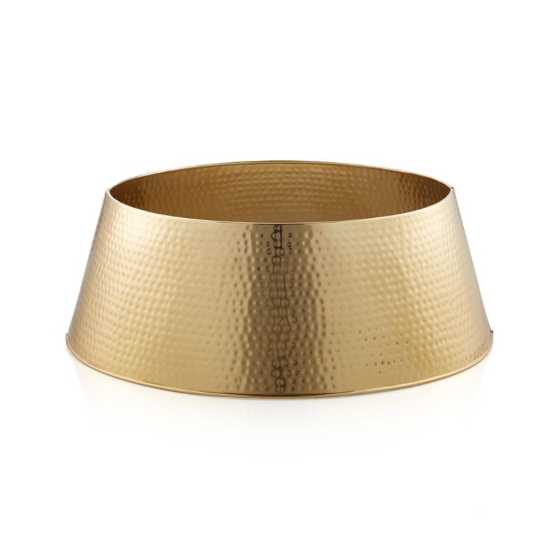 Bash Gold Christmas Tree Collar + Reviews | Crate & Barrel