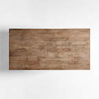 Basque 82"-118" Weathered Light Brown Solid Wood Extendable Dining ...