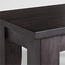 Basque 48" Charcoal Grey Wood Dining Bench + Reviews | Crate & Barrel ...