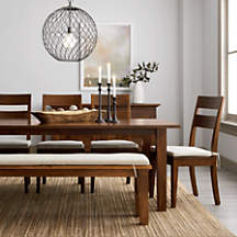 Natural 84" Bench Cushion + Reviews | Crate & Barrel