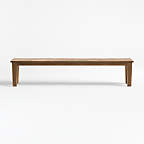 Basque II 84" Light Brown Bench + Reviews | Crate & Barrel
