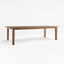 Basque 104" Weathered Light Brown Solid Wood Dining Table + Reviews ...