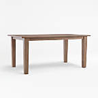 Basque 65" Weathered Light Brown Solid Wood Dining Table + Reviews ...