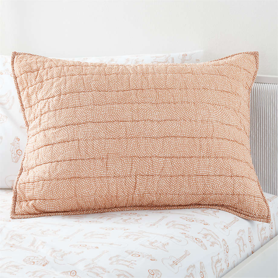 Batik Clay Sham + Reviews | Crate and Barrel