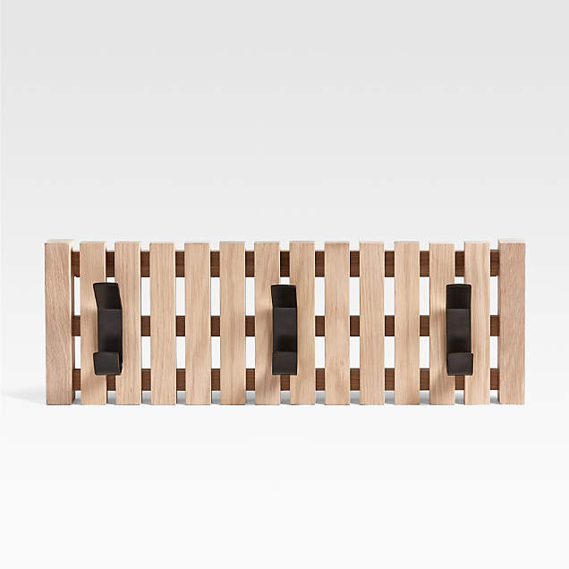 Batten White Oak 24" Back Panel + Reviews | Crate & Barrel