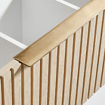 Batten 72" White Marble Top and Oak Wood Double Sink Floating Vanity ...