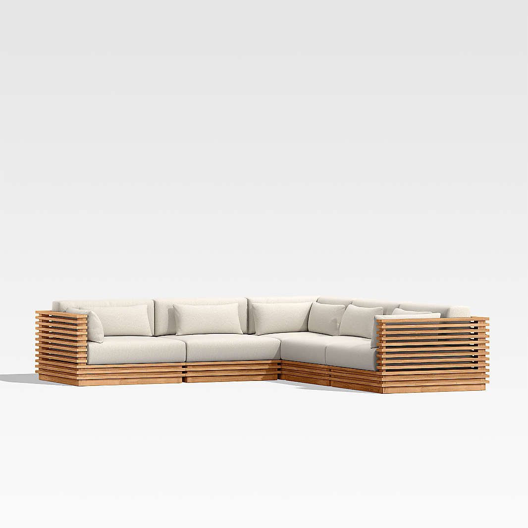 Outdoor Sectionals & L-Shaped Patio Sectional Sofas | Crate & Barrel