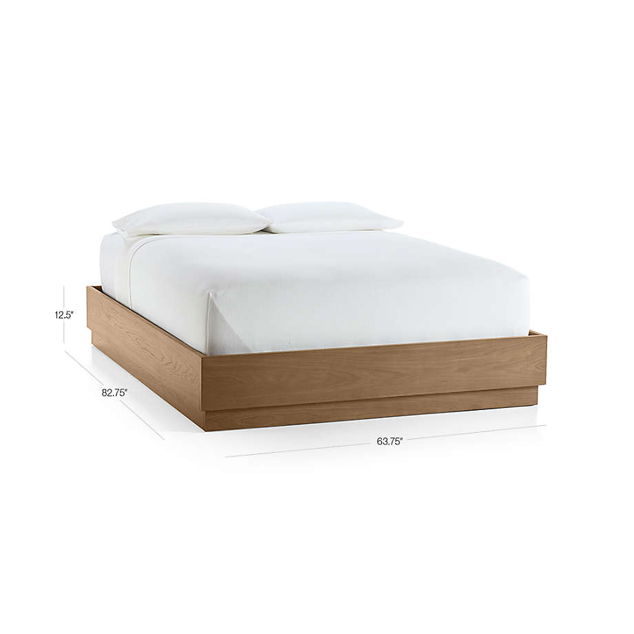 Batten Plinth-Base Bed | Crate & Barrel Canada