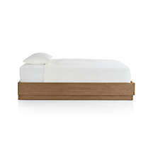 Batten Plinth-Base Bed | Crate & Barrel