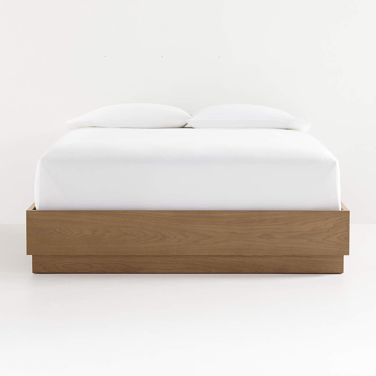 Batten Plinth-Base Bed | Crate & Barrel
