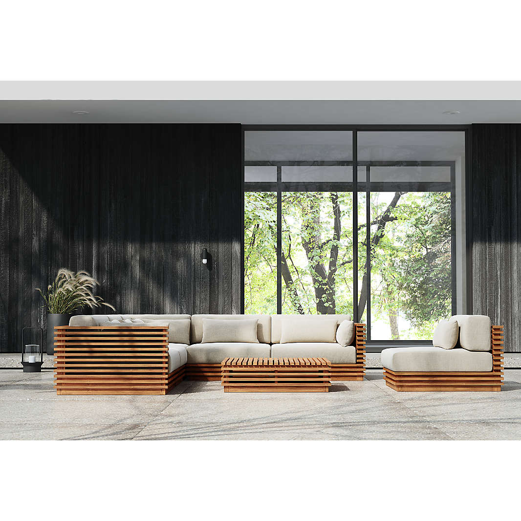 FSC-Certified Teak Outdoor Furniture for the Patio | Crate & Barrel
