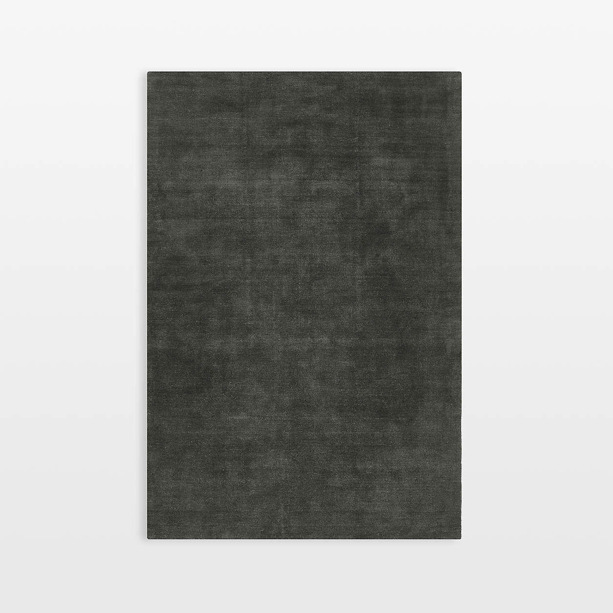 Baxter Carbon Grey Wool Area Rug 8'x10' + Reviews | Crate & Barrel