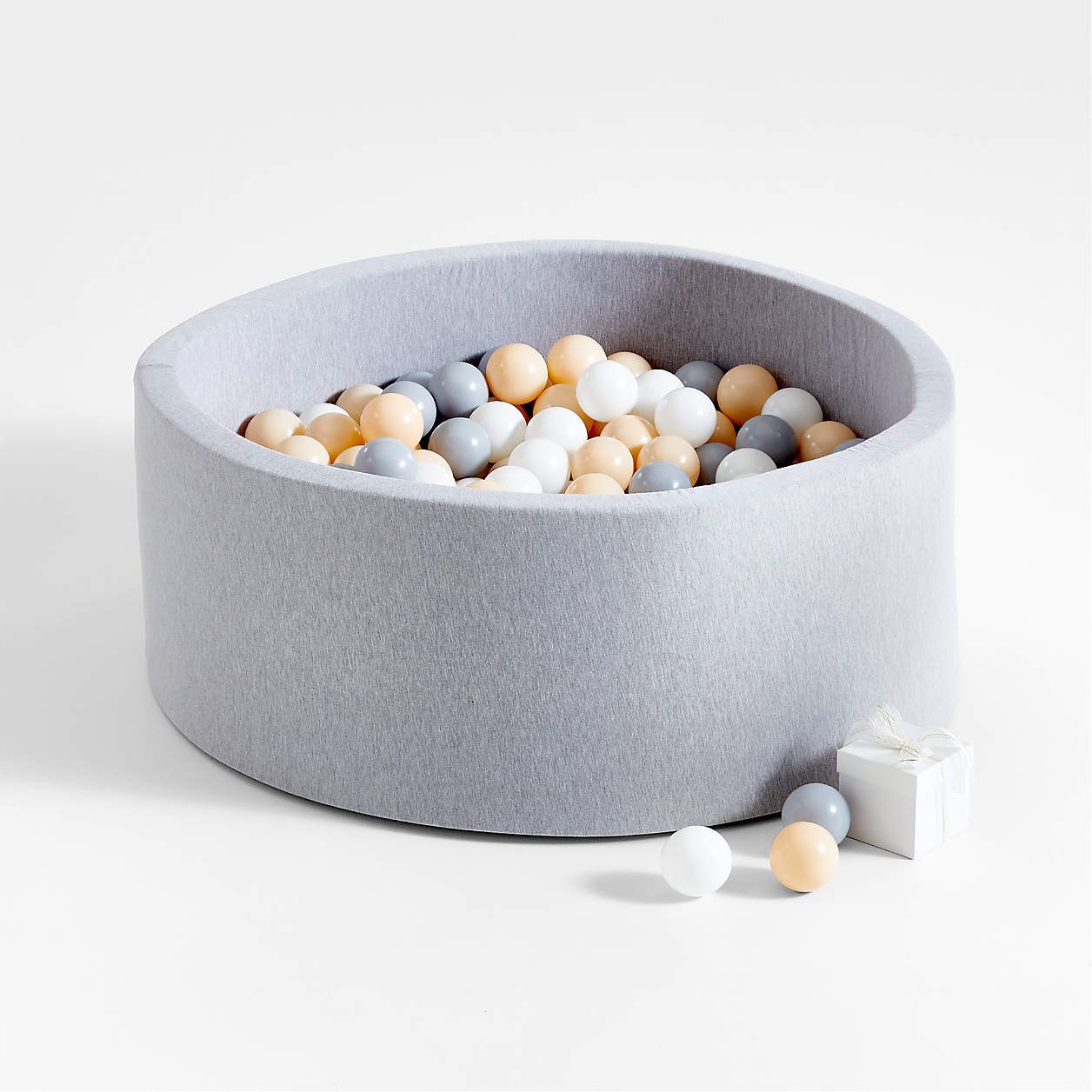 Baby and Toddler Light Grey Pop-Up Ball Pit with White, Pink and Grey ...