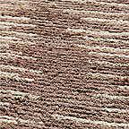 Berlin Wool-Blend Hand-Knotted Latte Brown Area Rug 9'x12' | Crate & Barrel