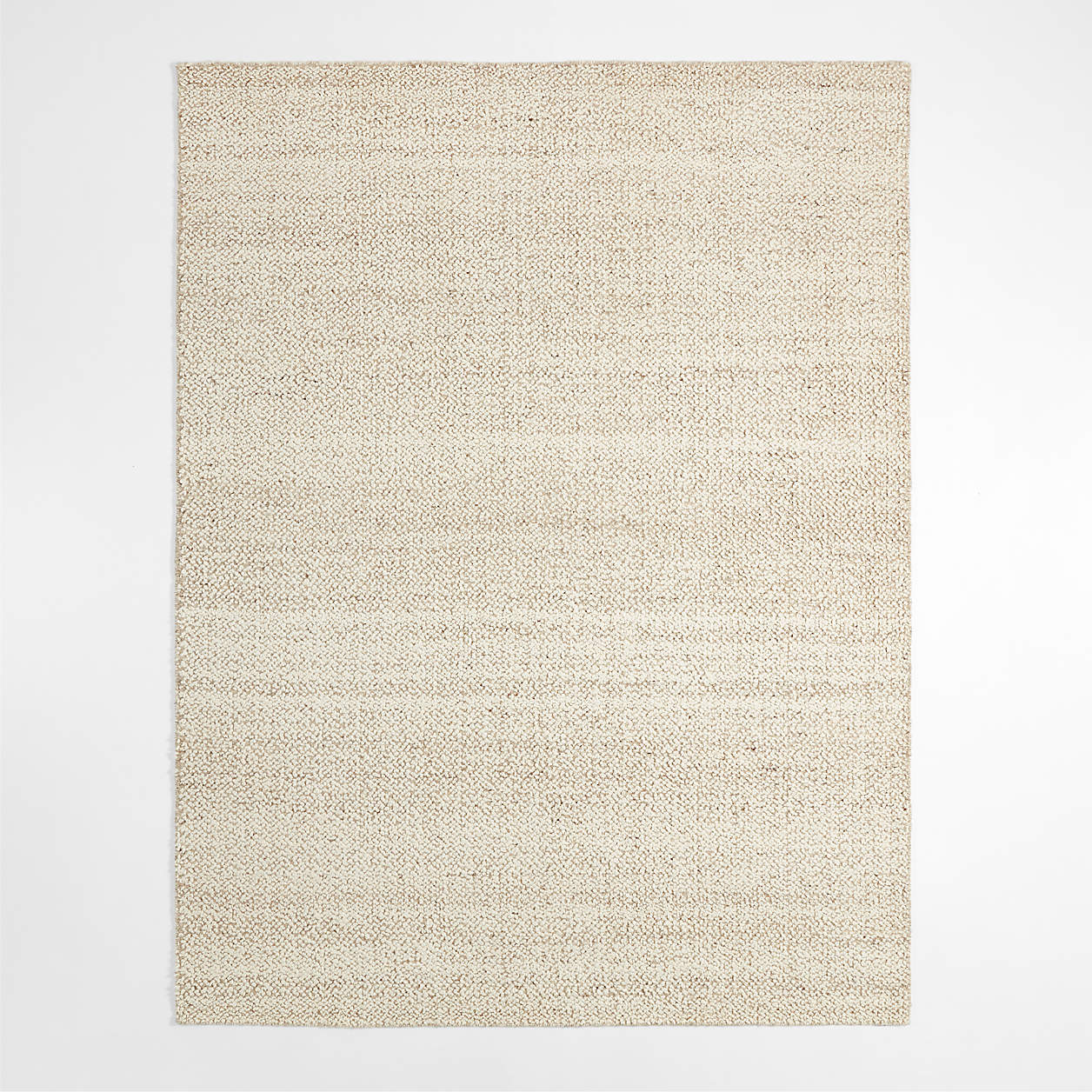 Big Sur Wool Handwoven Light Beige Area Rug 8'x10' + Reviews | Crate ...