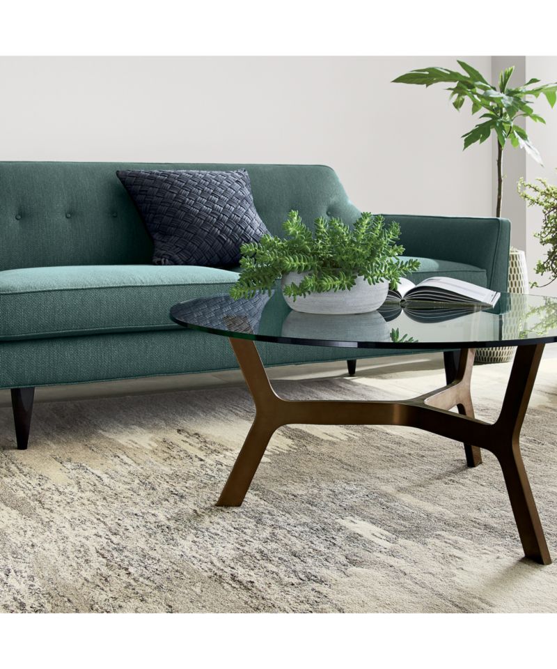 Birch Neutral Wool-Blend Abstract Area Rug 9'x12' + Reviews | Crate ...