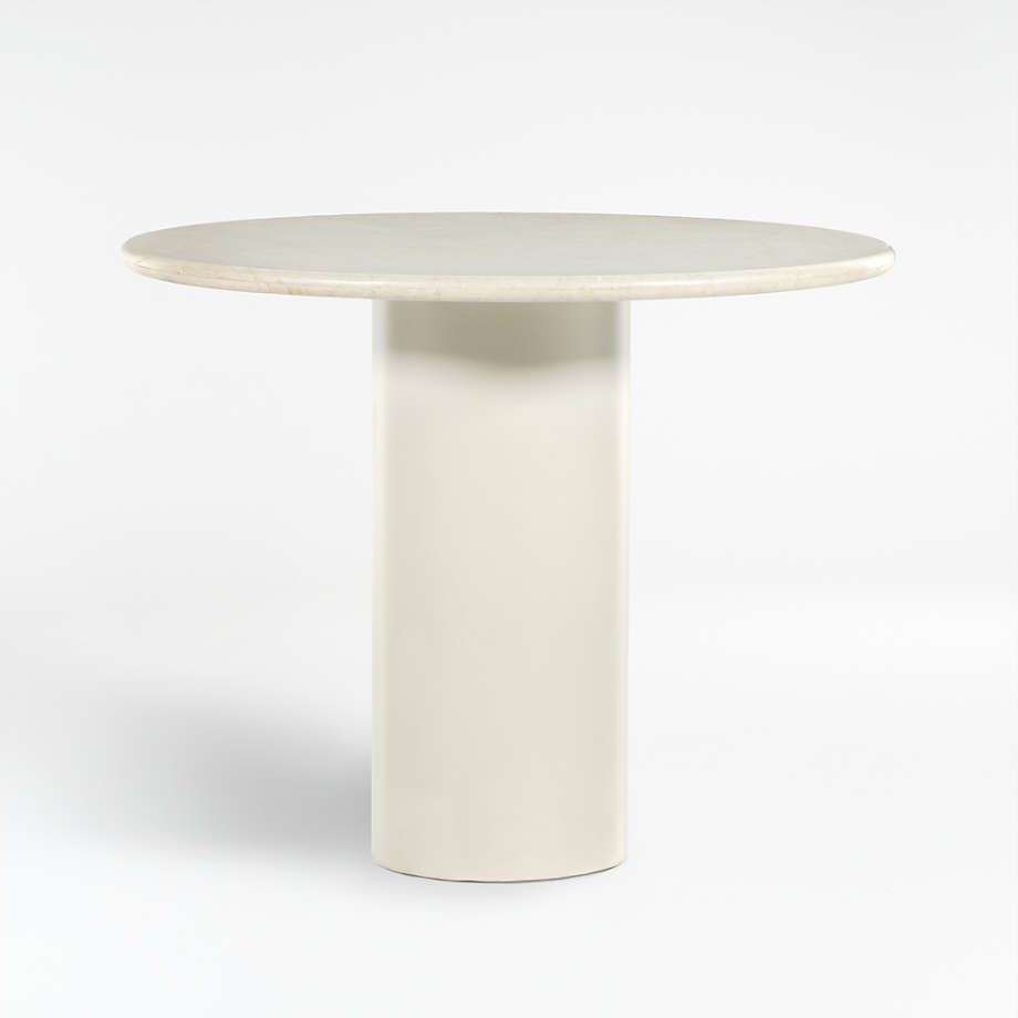 Bishop Round Marble Dining Table + Reviews | Crate & Barrel