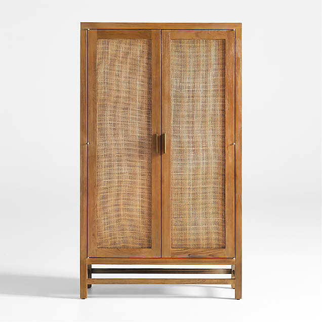 Marin Shiitake Bar Cabinet with Storage + Reviews | Crate & Barrel Canada