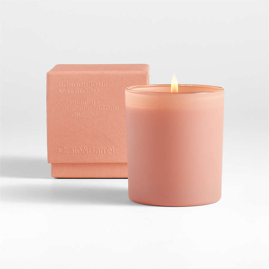 Monochrome No. 11 Bloom 1-Wick Candle - Grapefruit, Pink Peppercorn and ...